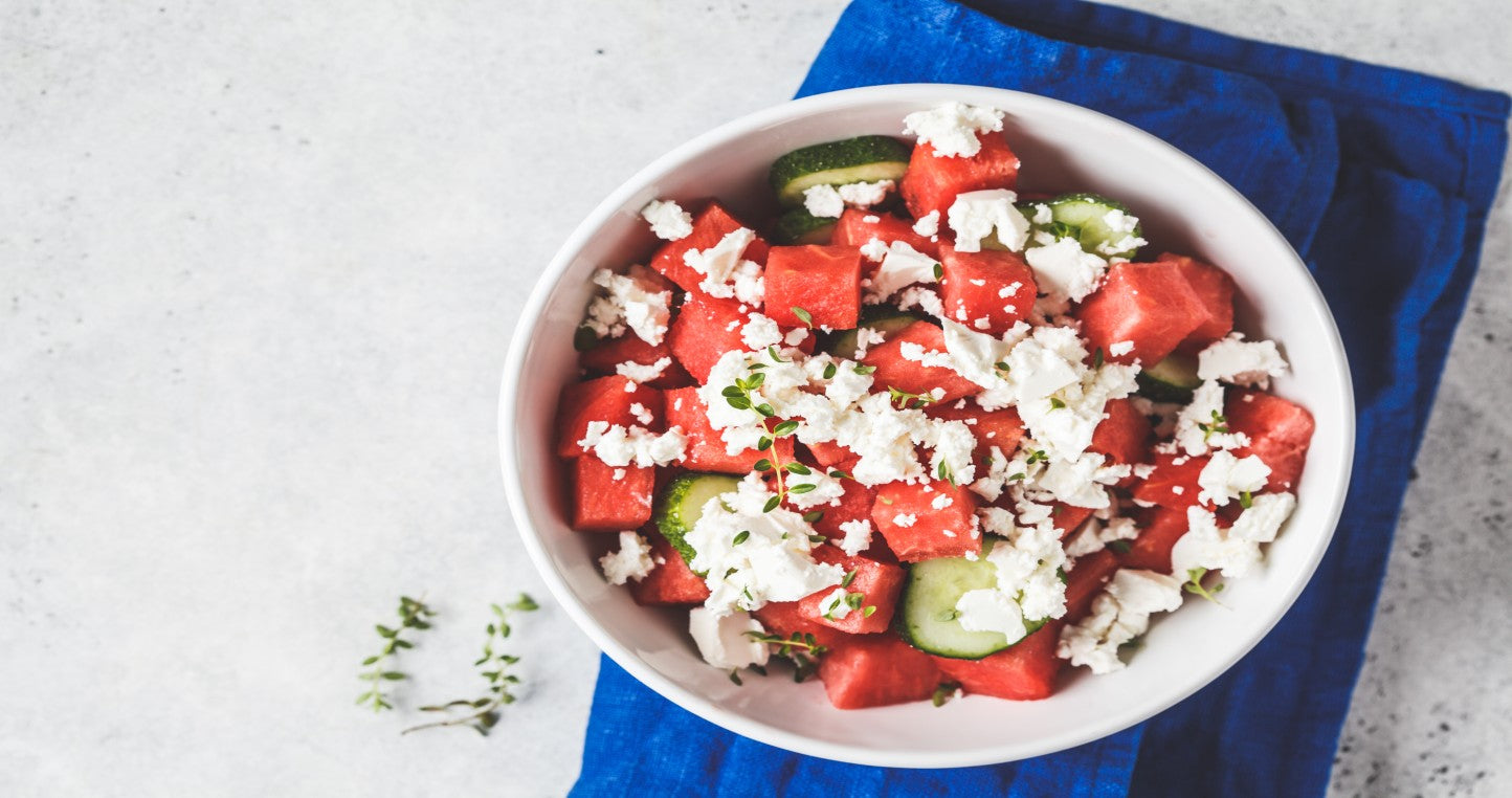 Watermelon, Feta, and Pumpkin Seed Salad Recipe - L'Evate You
